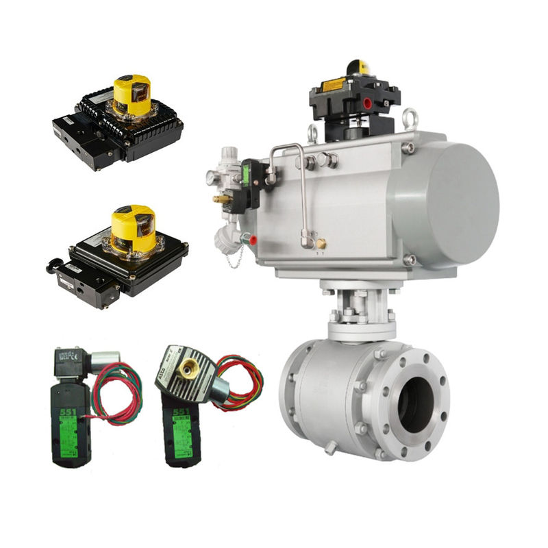Katup kontrol dengan Pneumatic Actuator Dan Asco 8210G Solenoid Valve ...