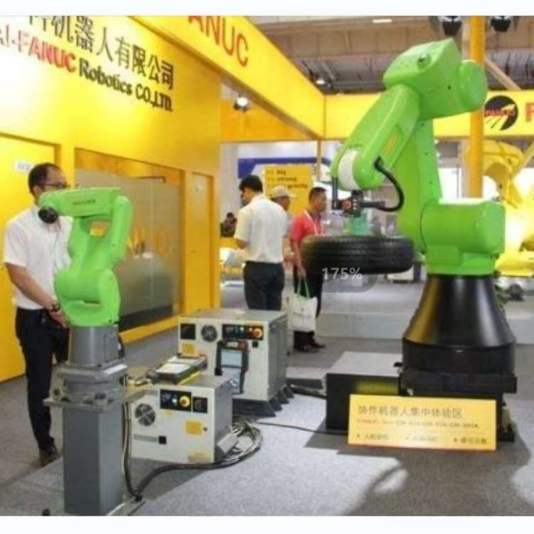 Cobot 6 Axis Robotic Arm Fanuc CR-15iA Dengan CNGBS Robot Gripper Untuk ...