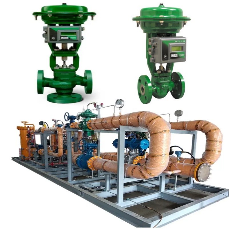 Klep Kontrol Aliran Skid Dengan Emerson Fisher GX Control Valve Dan ...