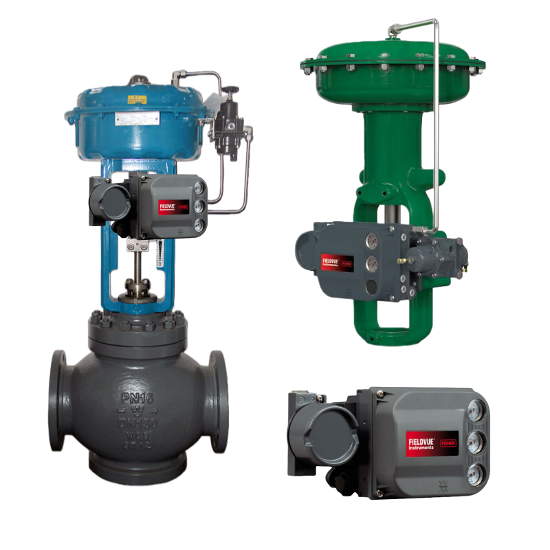 Katup Kontrol Pneumatik Fisher 657/667 dengan Pengembalian Pegas